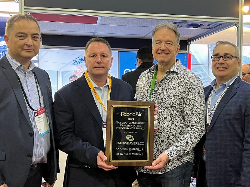 FabricAir Names Stan Weaver Co. Top HVAC/R Manufacturer Rep of 2022 | phcppros